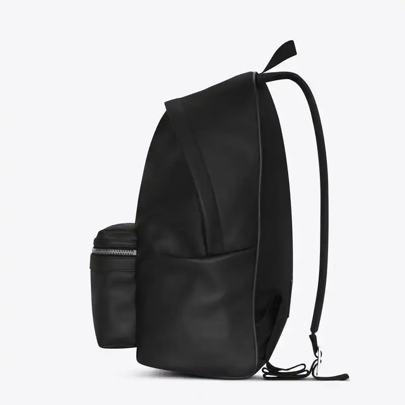 Saint Laurent City Backpack In Matte Leather Black - YSL Outlet USA